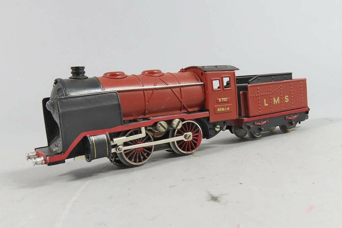 Antique Marklin Toy Windup Train Locomotive Engine And Tender Clockwork ...
