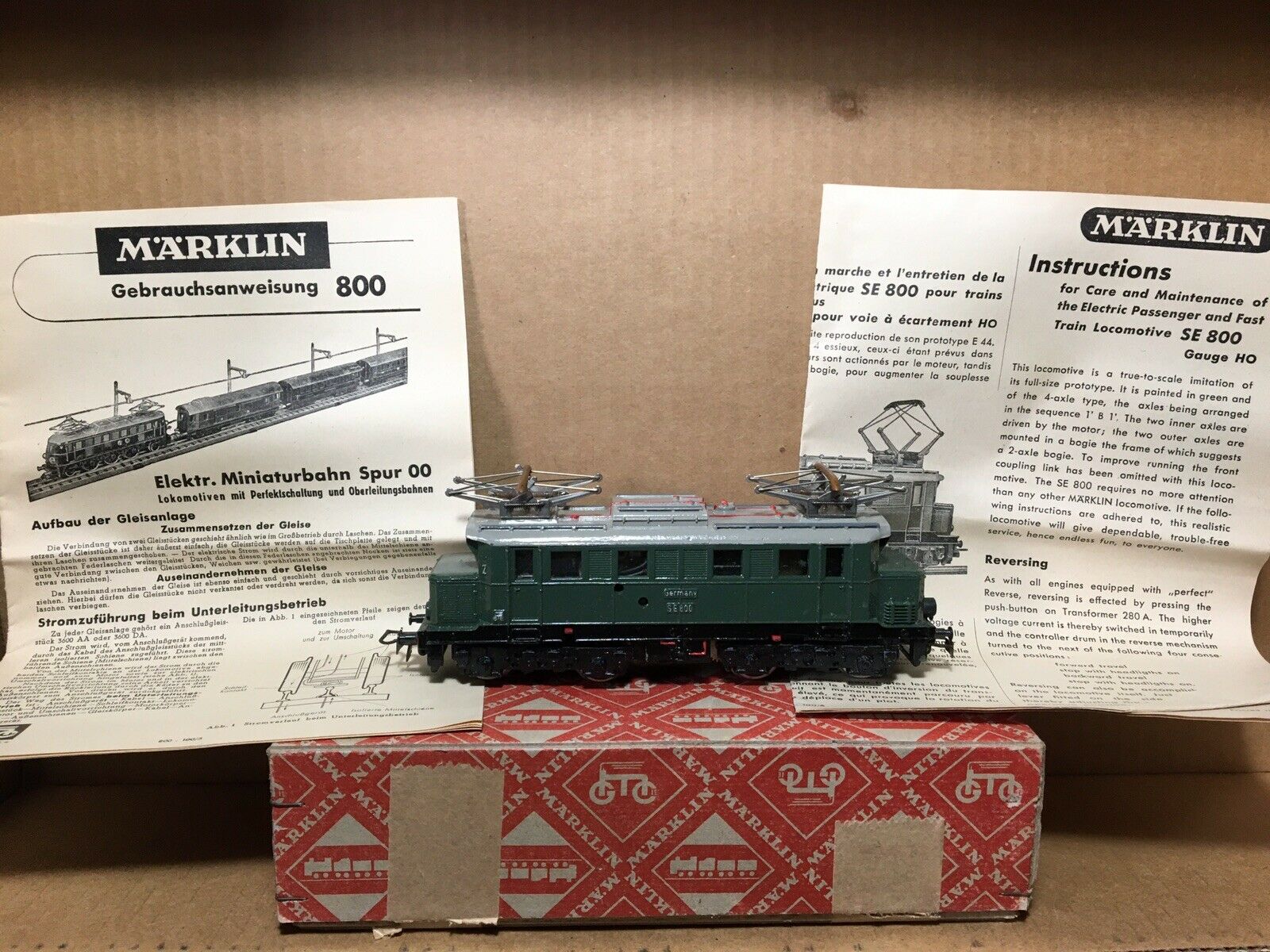 Boxed Marklin HO 00 Gauge SE-800.1 Electric Locomotive 1950-51 - Spur ...