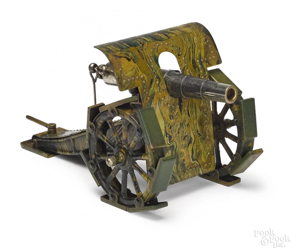 Marklin camouflage painted tin field gun - MarklinStop Shop