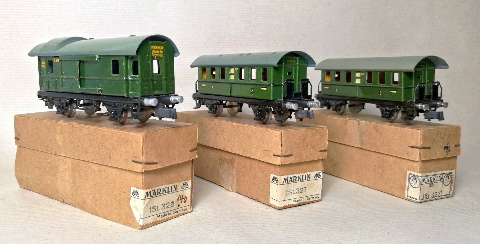 Red Marklin ST 800 Electric Railcar Locomotive 1948 – 1954 3 Part Train ...