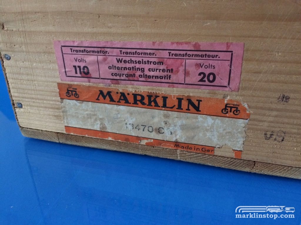 Marklin 13470 CG Transformer with Original Crate Box - MarklinStop Shop