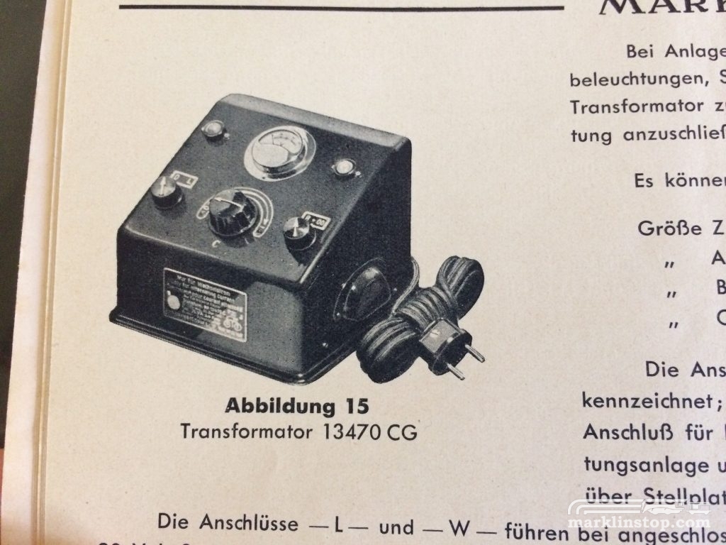 Marklin 13470 CG Transformer with Original Crate Box - MarklinStop Shop