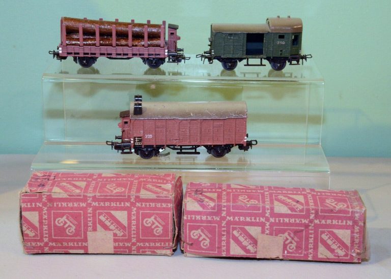 Three Vintage Die-Cast Marklin, Maerklin Freight Cars from the 50's ...